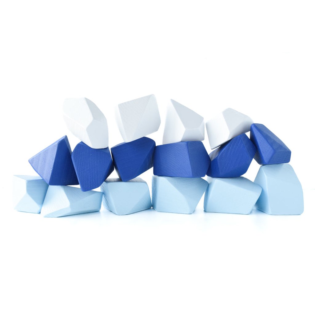 Arctic Rock Blocks Collection: Waldorf & Montessori Inspired Wooden ...