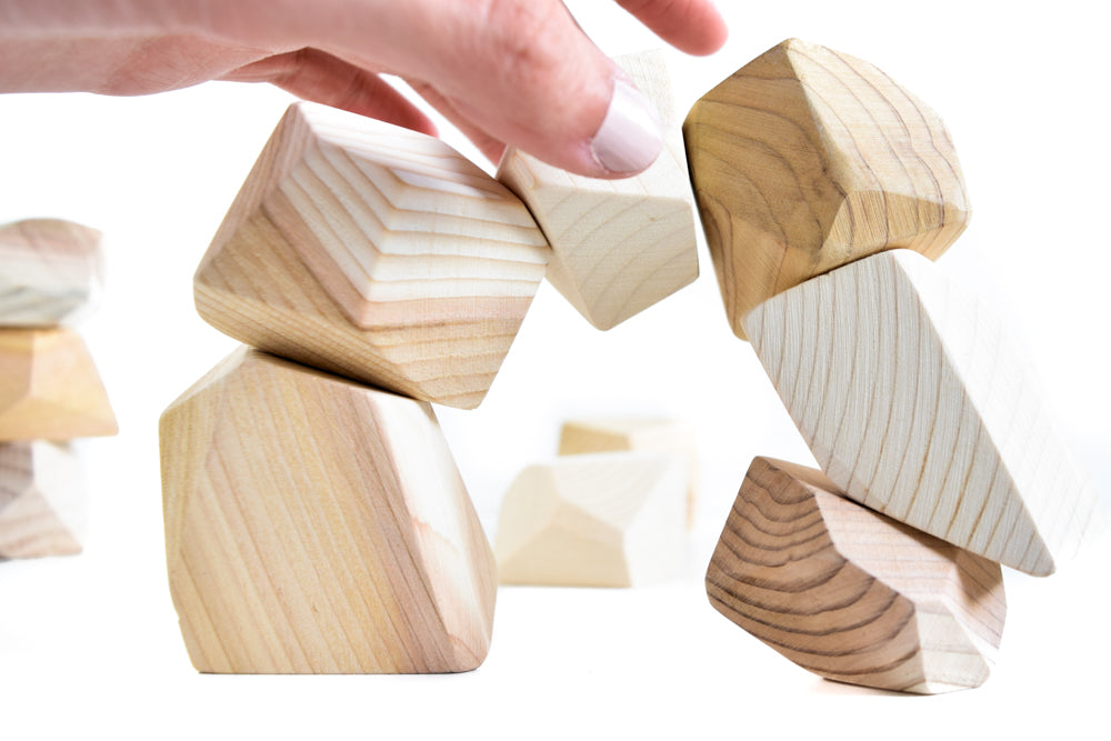 Natural | Set of 16 | Rock Blocks