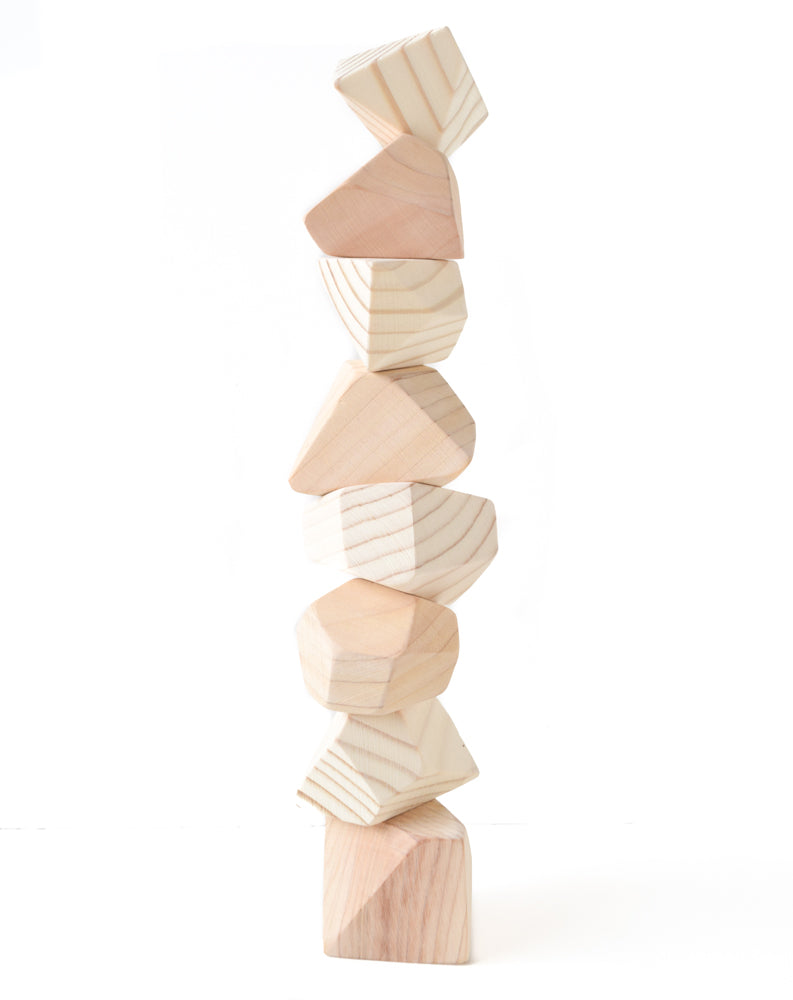Natural | Set of 8 | Rock Blocks