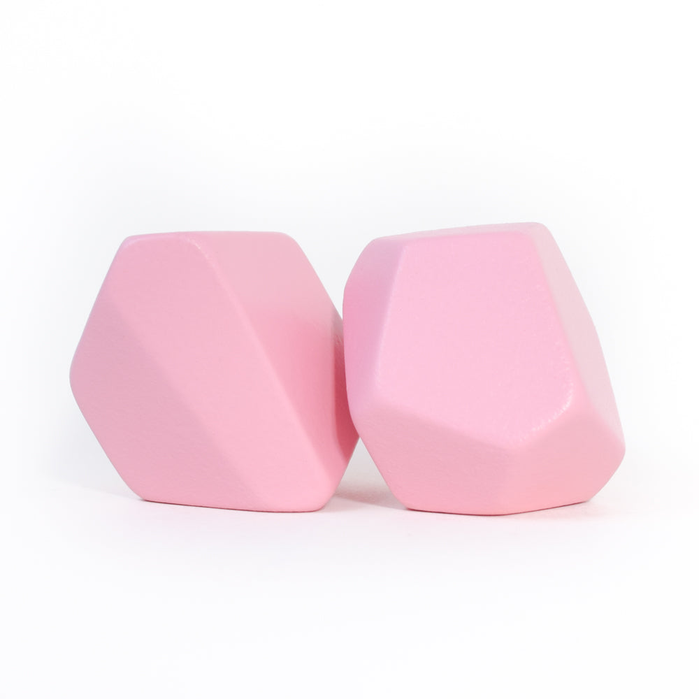 Custom Color Creations: Pink Taffy Rock Blocks for Creative Play