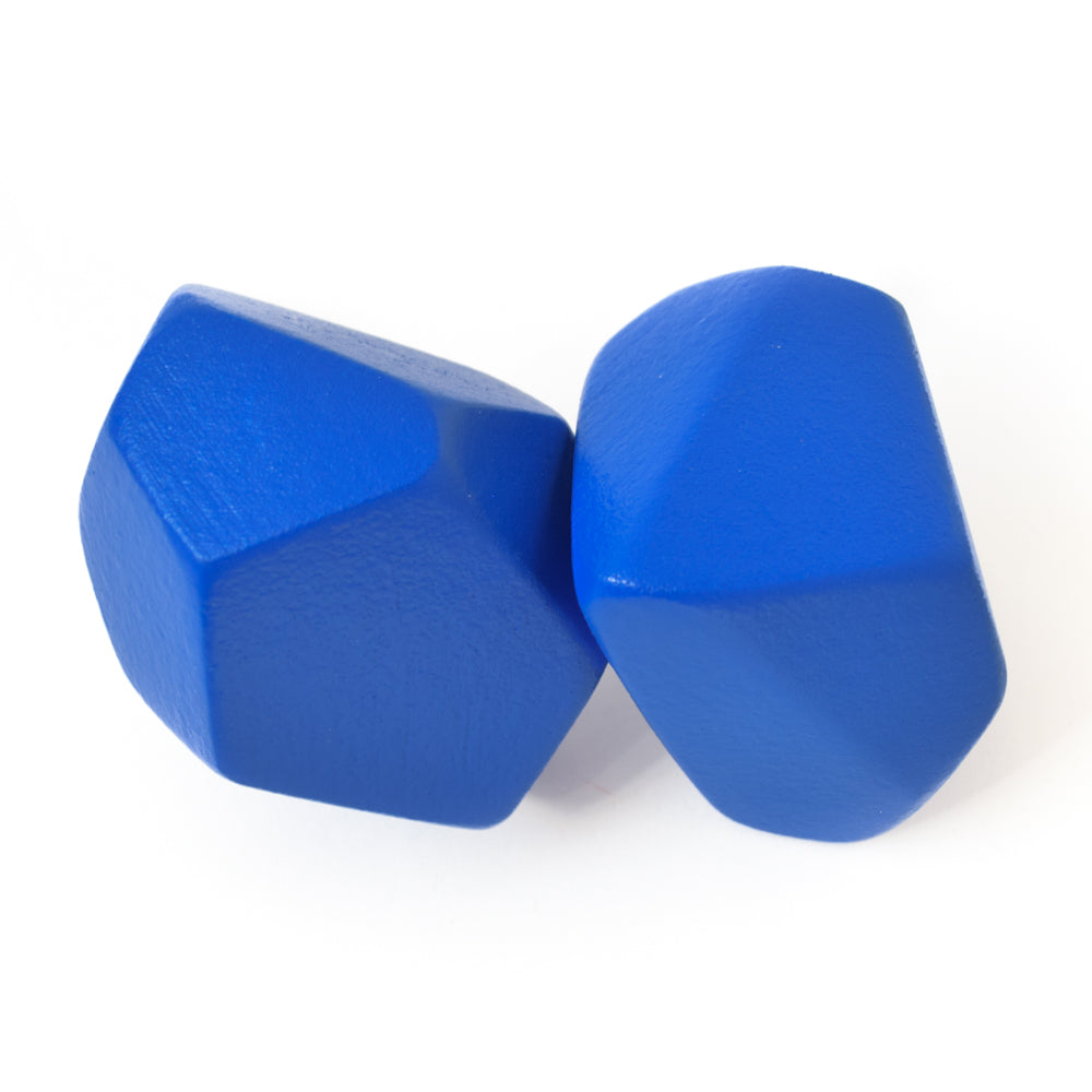 Custom Color Creations: Royal Blue Rock Blocks for Creative Play